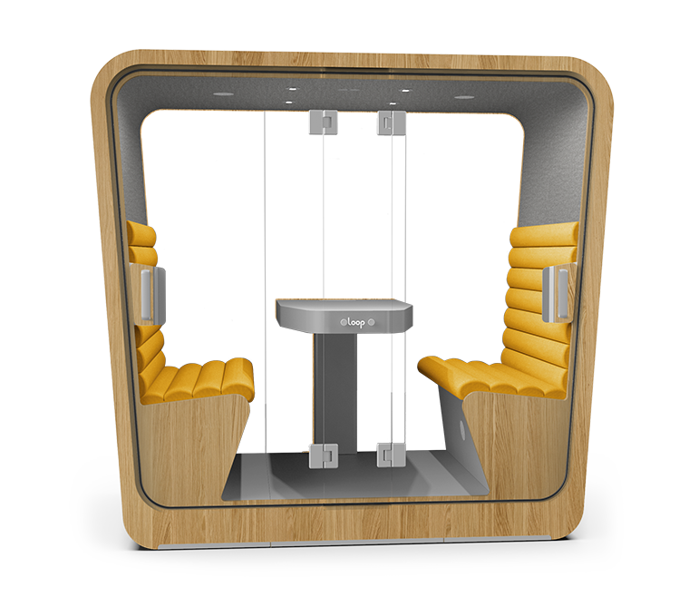 Cube Booth in White Oak, Seats 1-4